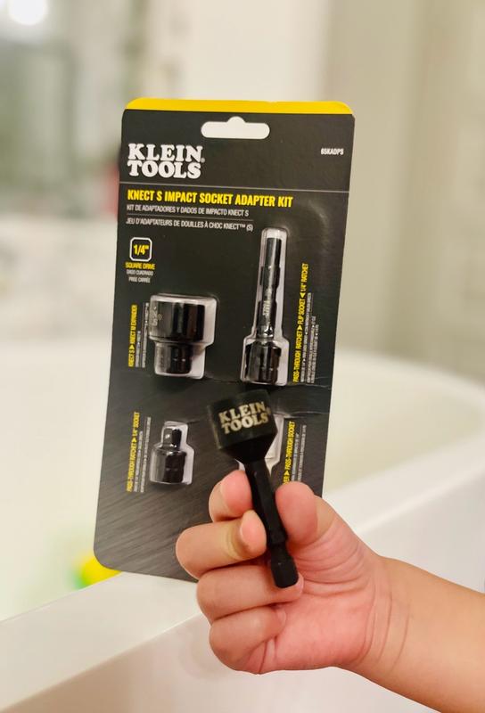 Klein Tools KNECT (S) Impact Socket Adapter Set in the Driver Sockets ...