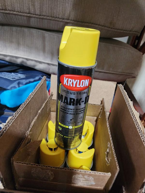 Krylon Industrial 15 oz. Mark-It Solvent-Based Inverted Marking Paint ...