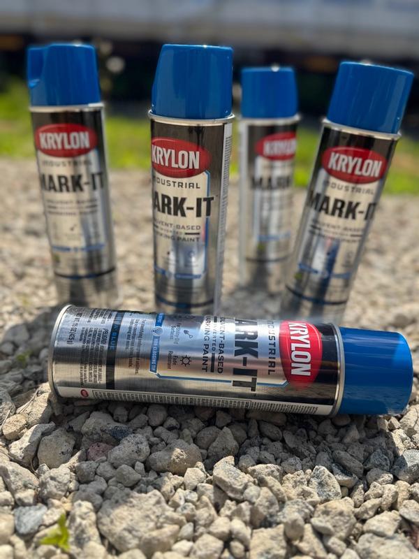 Krylon Industrial 15 oz. Mark-It Solvent-Based Inverted Marking Paint ...