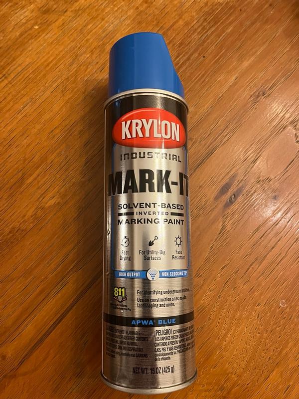 Krylon Industrial 15 oz. Mark-It Solvent-Based Inverted Marking Paint ...