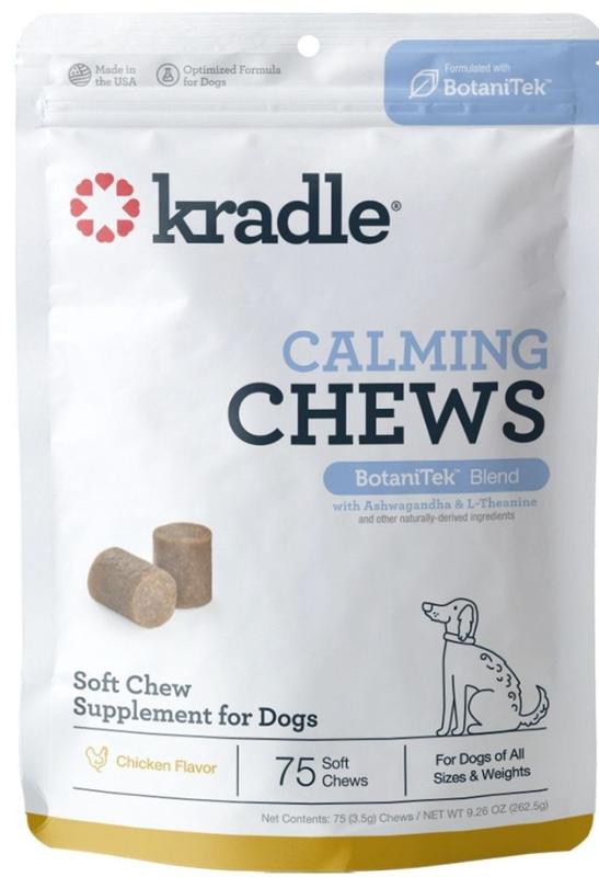 Kradle Chicken-Flavored Soft Chews Daily Calming Chews for Dogs Count ...