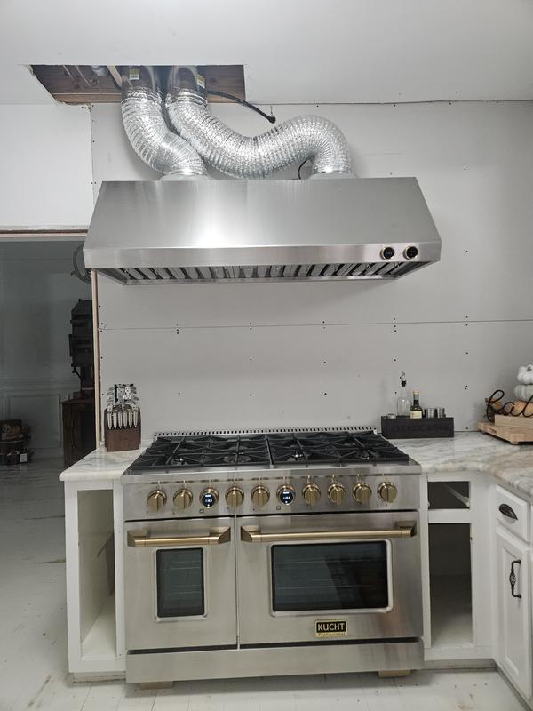 Kucht 60-in Ducted 1200-CFM Stainless Steel Under Cabinet Range Hood ...