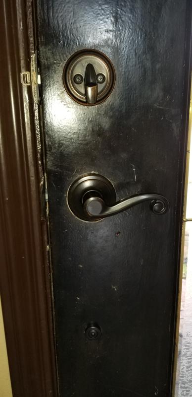 Kwikset Chelsea Lifetime Polished Brass Keyed Entry Door Handleset ...