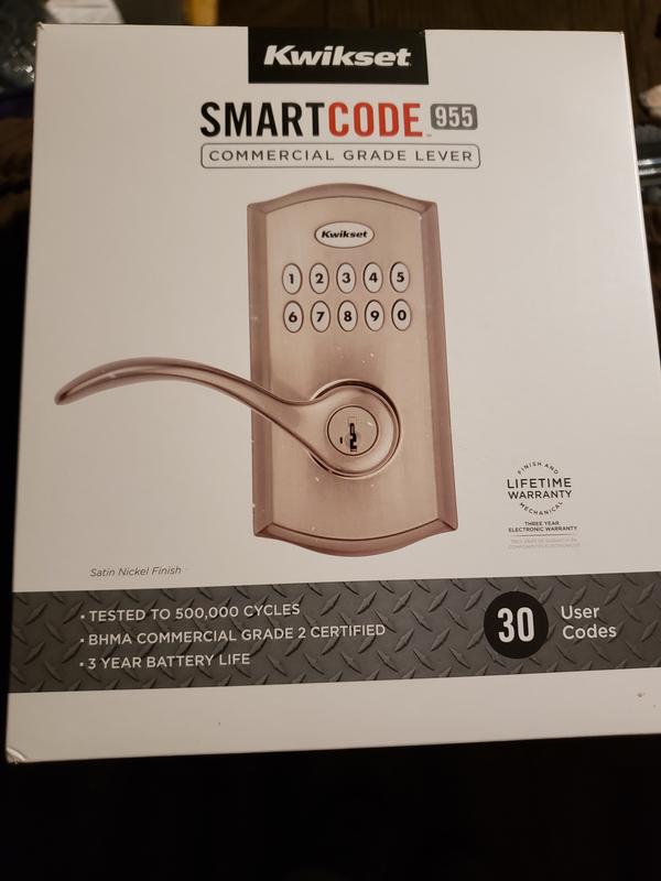 Kwikset SmartCode 955 Venetian Bronze Electronic Handle Smartkey with ...