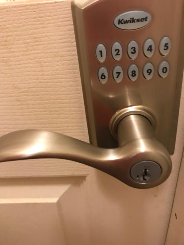Kwikset SmartCode 955 Matte Black Electronic Handle Smartkey with ...