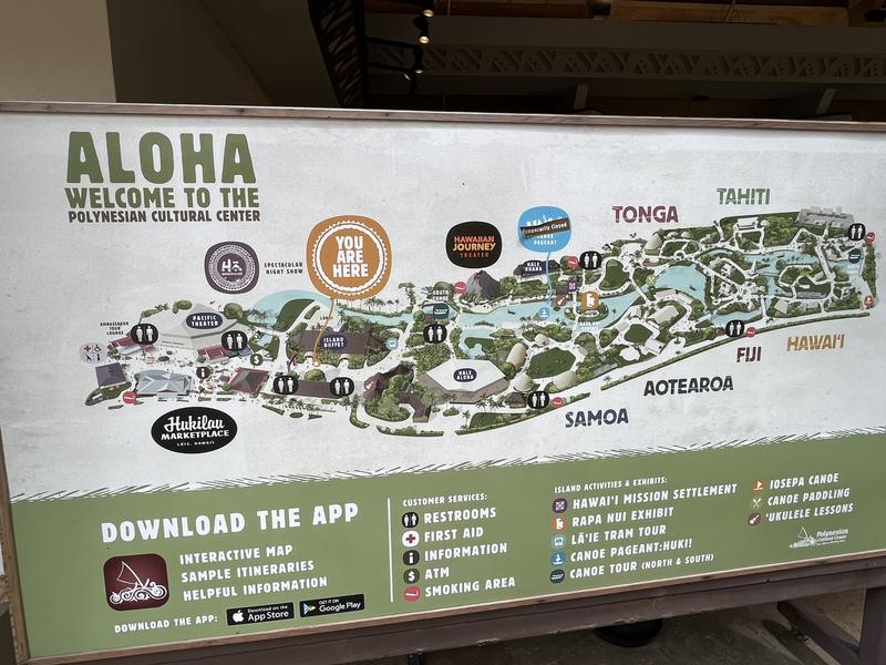 Polynesian Cultural Center Map