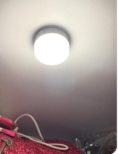 Commercial Electric Spin Light 5 in. White LED Flush Mount Ceiling ...
