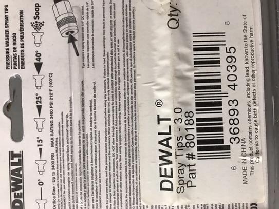 DEWALT Replacement Spray Nozzles with 1/4 in. QC Connections for Hot ...