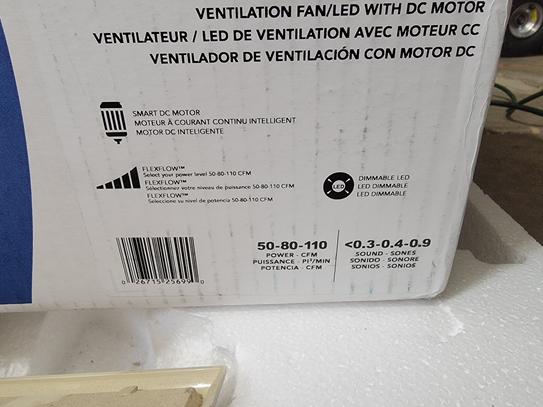 Broan-NuTone Flex DC Series 50 CFM - 110 CFM Bathroom Exhaust Fan with ...