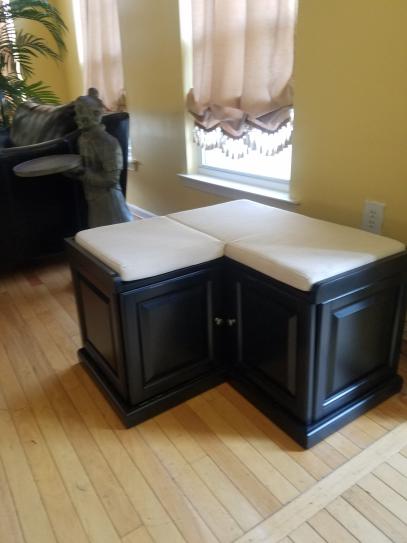 Reviews for Home Decorators Collection Walker Off White Corner Storage Bench Pg 2 The Home Depot