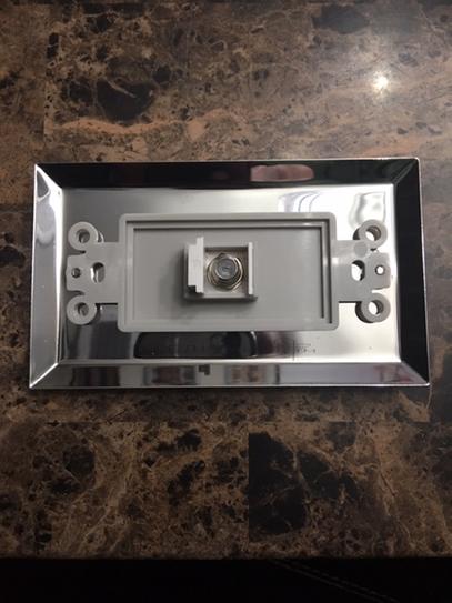 AMERELLE Metallic 1 Gang Coax Steel Wall Plate - Matte Black 163CXMB ...