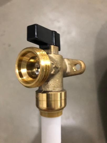 Buy 1/2 in. x 3/4 in. Brass Push-to-Connect Washing Machine Angle Valve ...