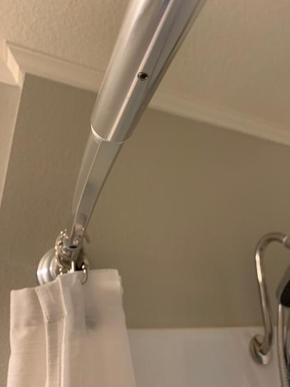 Glacier Bay Rustproof 72 in. Adjustable Tension Mount Curved Shower Rod ...