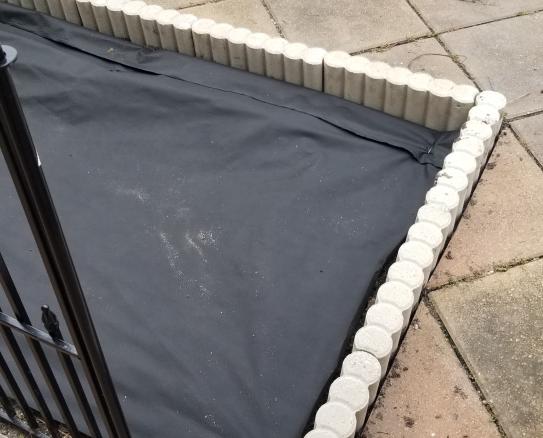 Oldcastle 16 in. x 2.75 in. x 5.5 in. Matt Log White Concrete Edger ...