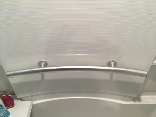 STERLING 34 in. x 1.875 in. Curved Bar with Wide Grip in Nickel ...