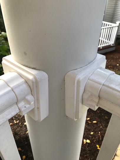 Barrette Outdoor Living 4.5 in. Paintable Round Column Adaptor (2-Piece ...