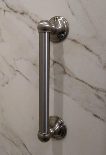 Delta Greenwich 9 in. x 7/8 in. Decorative Assist Bar in Brushed Nickel ...