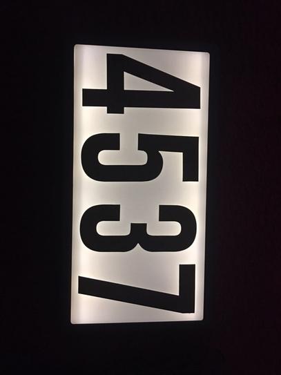 Westek 1-Light 10 in. Illuminated Integrated Non-Rope LED Address Light ...