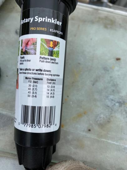 Rain Bird 12SA 4 in. Pop-Up Rotary PRS Sprinkler, Full Circle Pattern ...