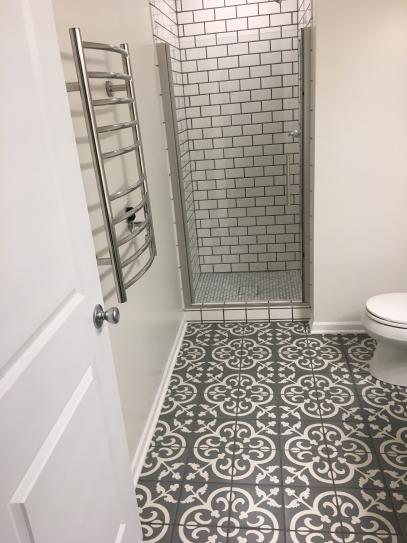 InDesign Cementine Ashby Gray 8 in. x 8 in. Durabody Ceramic Floor and ...