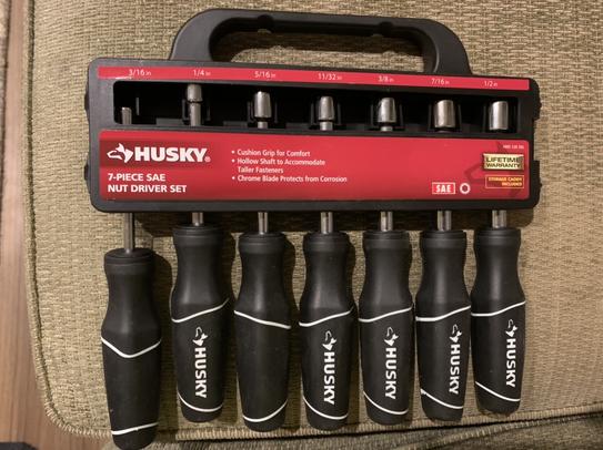 Husky SAE Cushion Grip Nut Driver Set (7-Piece) H7PCNUTDRSAE - The Home ...