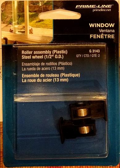 Prime-Line Sliding Window Roller, Steel, Black Nylon Housing G 3143 ...
