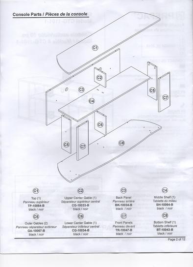 Prepac AV 60 in. Black Composite TV Stand Fits TVs Up to 60 in. with ...