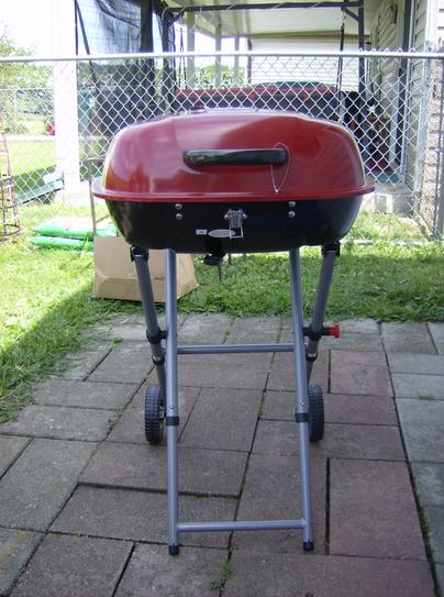 PRIVATE BRAND UNBRANDED Portable Charcoal Grill in Red with Charcoal ...