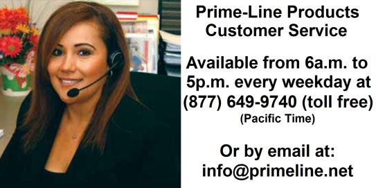 Prime-Line Adjustable Nylon Bypass Door Guide, 1-1/4 in. (2-pack) N ...