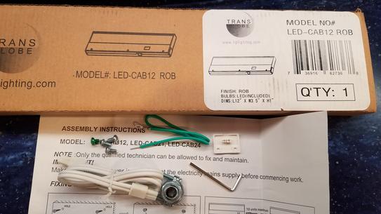 Bel Air Lighting Signature 12 in. Hardwired or Plug-In White LED Under ...