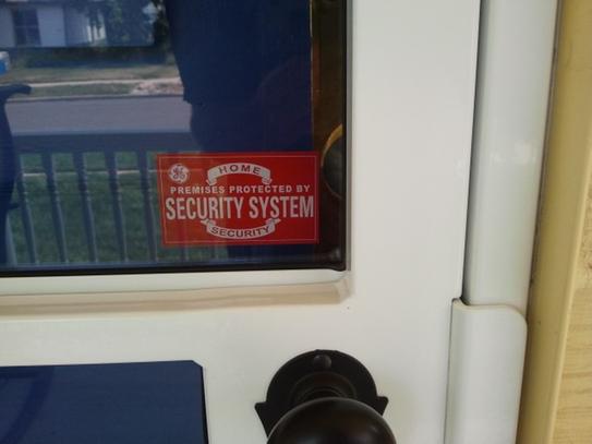 GE Security Window Decals (5-Pack) 45116 - The Home Depot