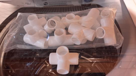 Formufit 3/4 in. Furniture Grade PVC 4-Way Tee in White (8-Pack ...