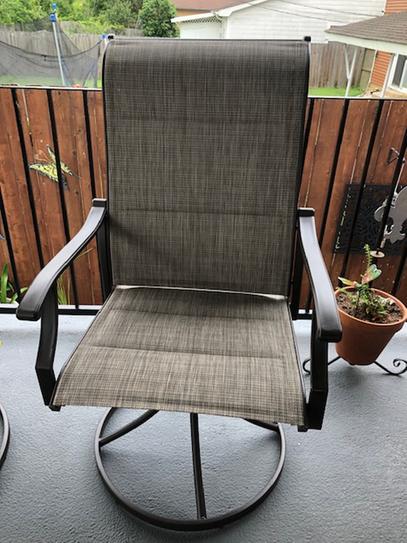Hampton bay riverbrook espresso brown padded sling aluminum outdoor patio chaise lounge chair store