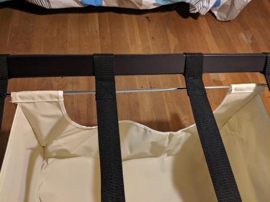 WINSOME WOOD Dora Luggage Rack with Removable Fabric Basket 92535 - The ...