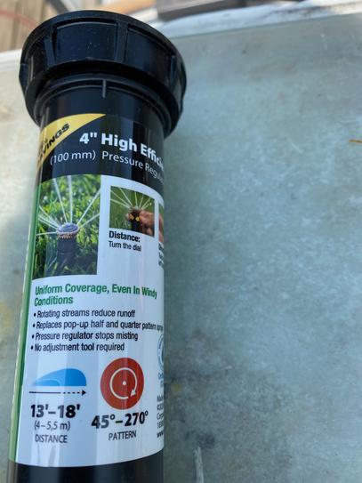 Rain Bird 12SA 4 in. Pop-Up Rotary PRS Sprinkler, 45-270° Pattern ...