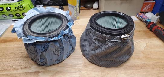 RIDGID Genuine Replacement Shop Vacuum Fabric Pre-Filter Sleeve for ...