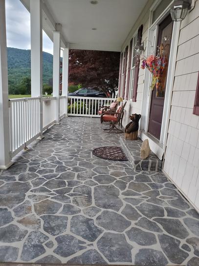 DAICH Flagstone Decorative Concrete Stencil 150 sq.ft. 20-Piece Kit ...