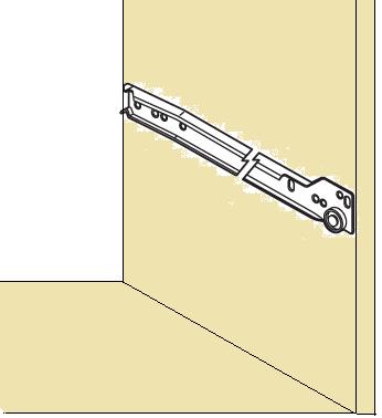 Prime-Line Drawer Side Track Brackets, White Nylon (1-pair) R 7240 ...