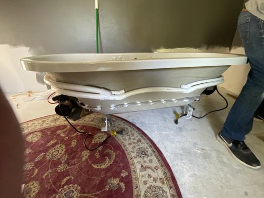 Universal Tubs Agate 71.25 in. L x 35.8 in. W Combination Whirlpool and ...