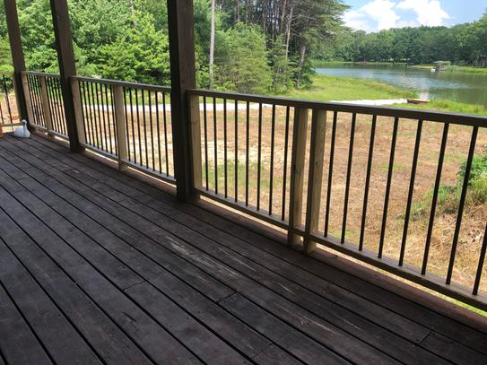 Veranda Baluster-Black Round Aluminum (10-Pack) (Common: 30 in.; Actual ...