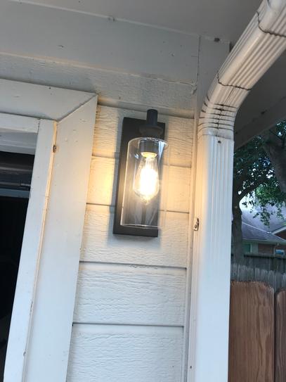 CANARM Cormac 1-Light Black Outdoor Light Sconce IOL445BK - The Home Depot