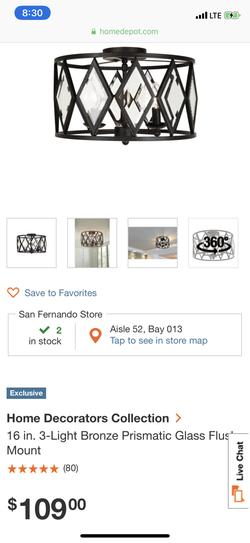 Home Decorators Collection Pennington Crest 4-Light Antique Bronze ...