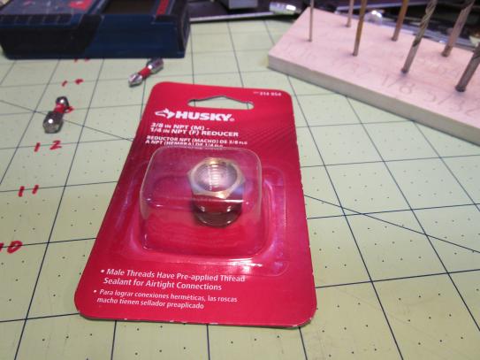 Husky 3/8 in. Male NPT x 1/4 in. Female NPT Reducer HKATA071020 - The ...