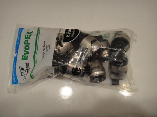 SharkBite 1 in. Push-to-Connect EVOPEX Plastic 90-Degree Elbow Fitting ...