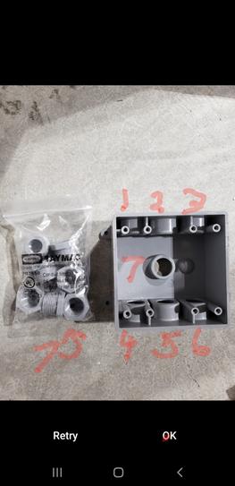 BELL N3R Nonmetal Gray 2-Gang Weatherproof Electrical Box, 7 Outlets at ...