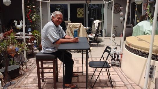 Cosco 48 in. Black Plastic Portable Adjustable Height Folding High Top ...