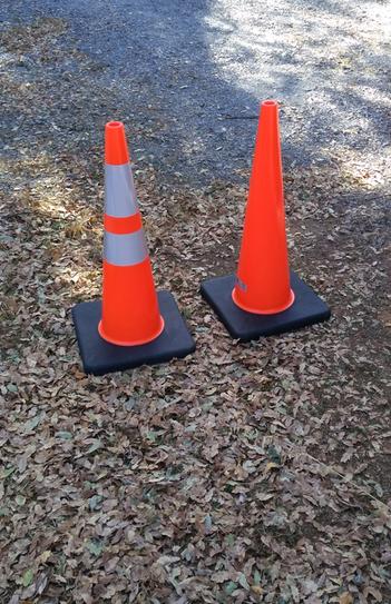 28 in. Orange PVC Injection Molded Cone HDIM28-VPD6 - The Home Depot