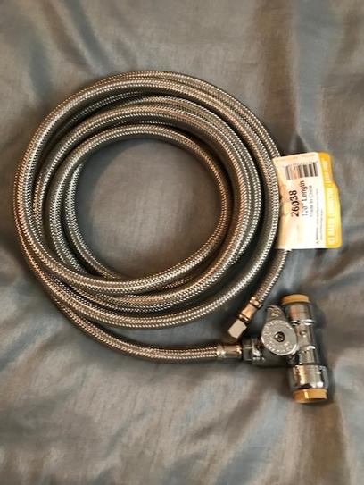 SharkBite 1/2 in. x 1/4 in. x 10 ft. Brass Push-to-Connect Ice Maker ...