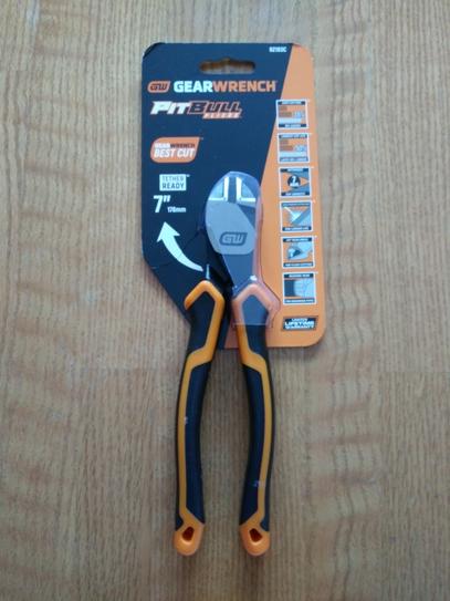 GEARWRENCH 6 in. PITBULL Diagonal Cutting Plier Cushion Grip 82178C-06 ...