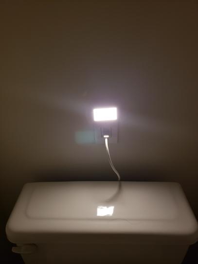PRIVATE BRAND UNBRANDED Square Dimmable Soft White LED White Night ...